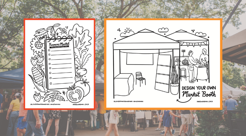 farmers market coloring pages